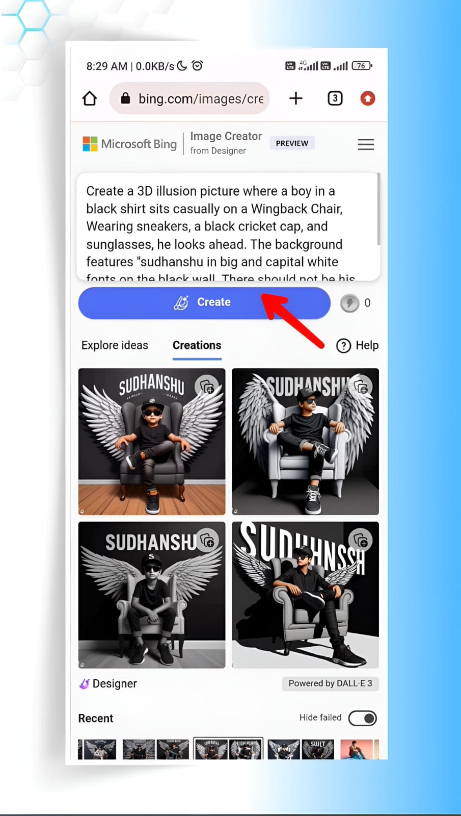 Wingback Chair Ai Image Creator (Create in 1 Click) - Editz Presets