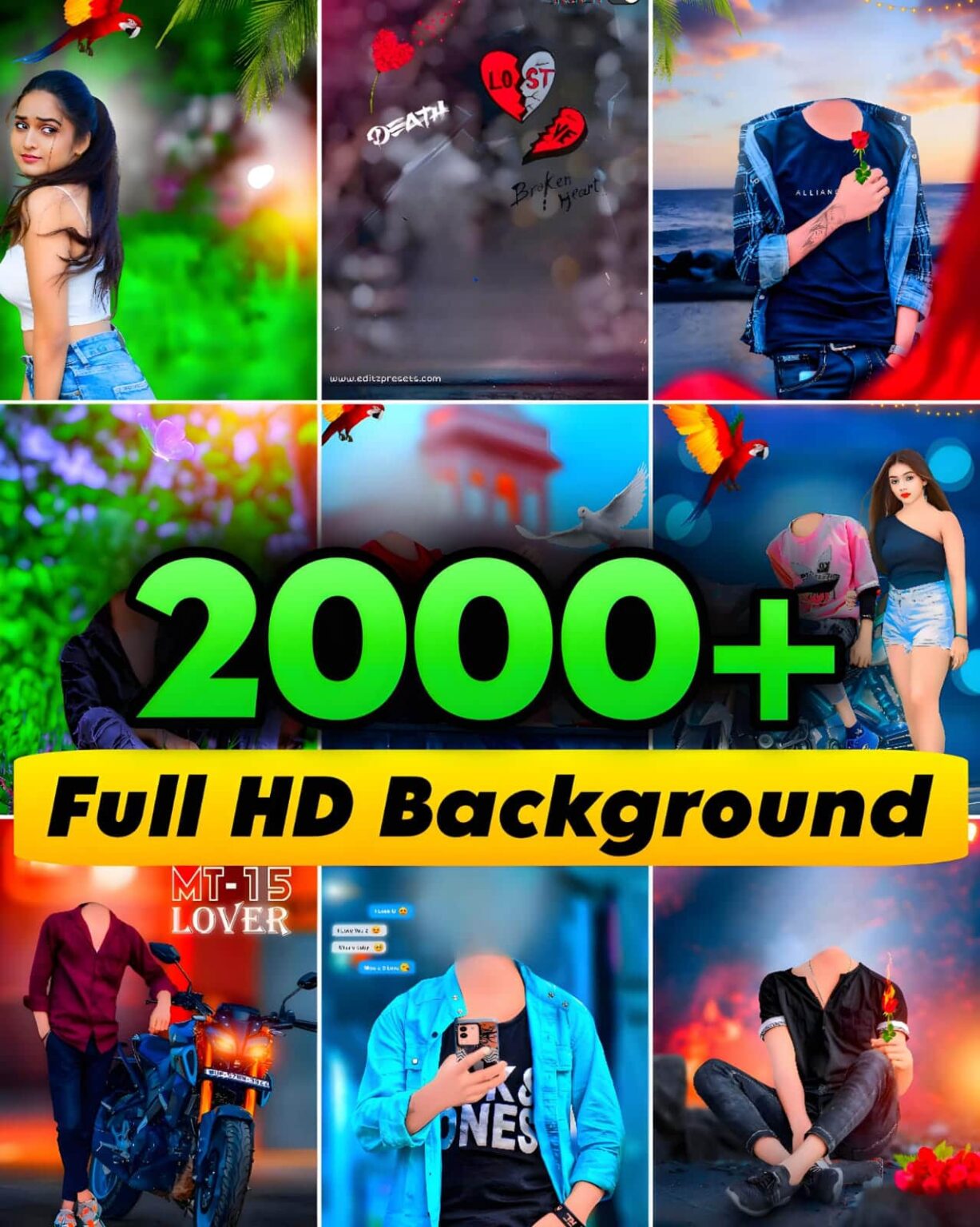 NEW Full HD Photo Editing Background FREE Download [1500+] - Editz Presets